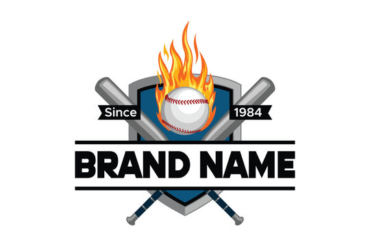 Flames Softball Logo
