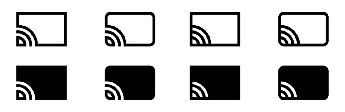 Chromecast Icon Vector