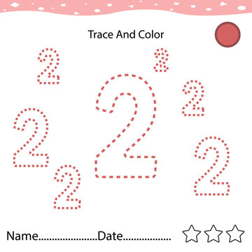 Tracing Practice Worksheet Images – Browse 30,745 Stock Photos, Vectors ...