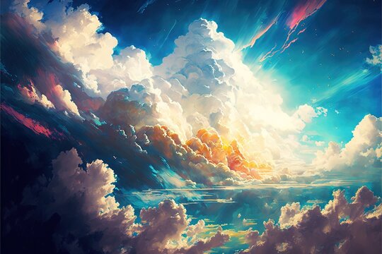 Sunlight Through Clouds Art