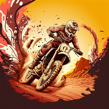 Dirt Bike Cartoon Images – Browse 1,935 Stock Photos, Vectors, and ...