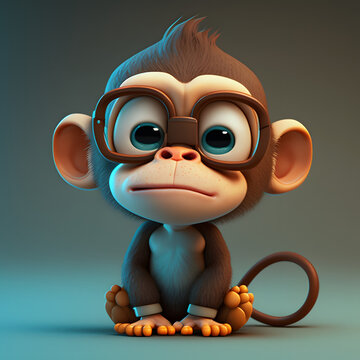Monkey Cartoon Wallpaper