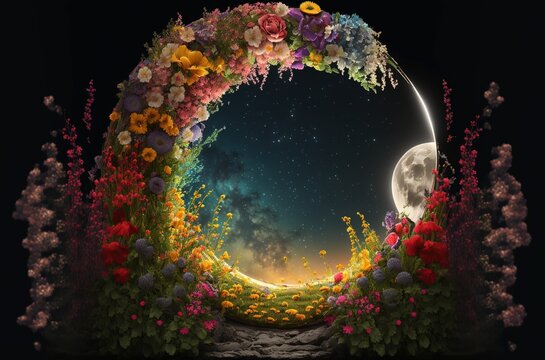 Afbeeldingen over "Moon Gate" – Blader in stockfoto's, vectoren en ...