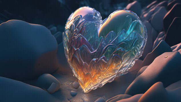Ice Heart Wallpaper