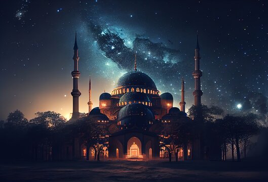 Blue Mosque Night