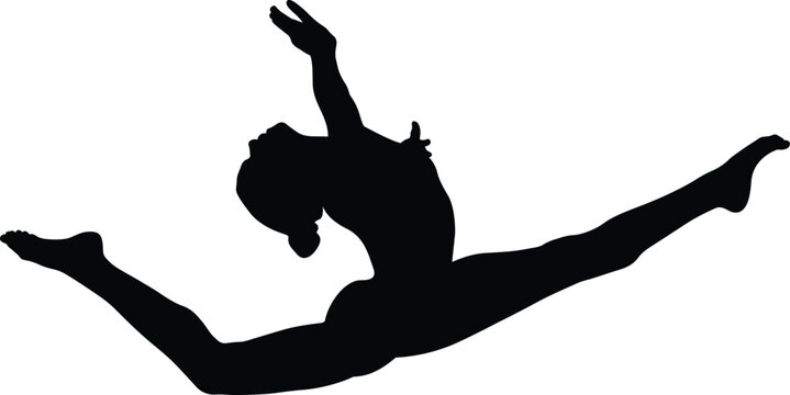 Split Jump Silhouette