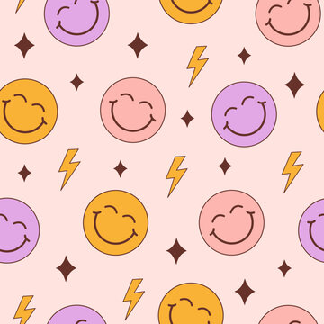 Pastel Wallpaper Smile Faces