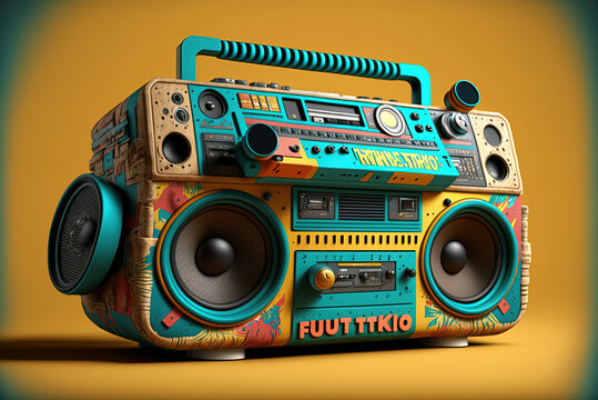 Vintage 1950s Retro Boombox Player