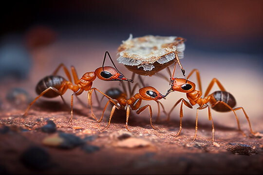 Ants Carrying Rice