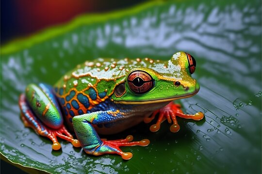Frogs In The Tropical Rainforest