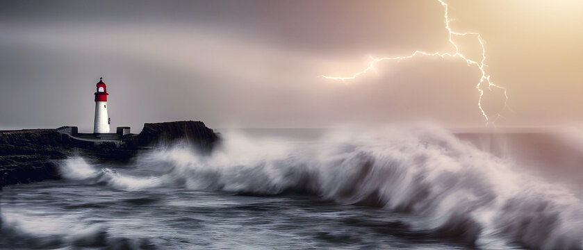 Lighthouses In Storms