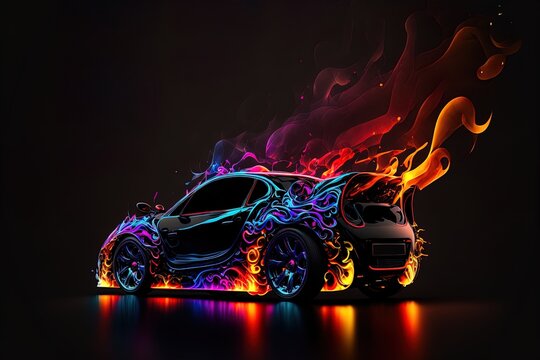 Fire Car Wallpaper Hd