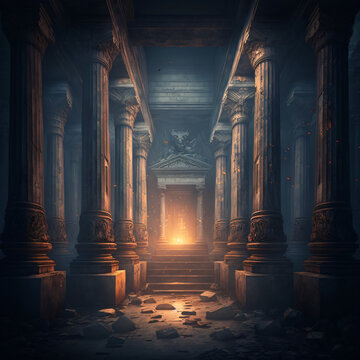 Fantasy Temple Interior