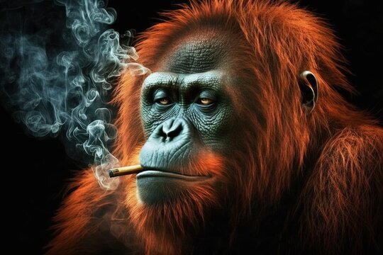 Funny Monkeys Smoking Weed