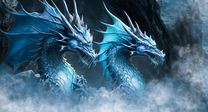 Ice Dragon Background