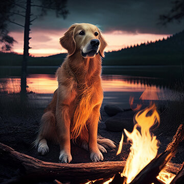 Campfire Dog Images – Browse 4,153 Stock Photos, Vectors, and Video ...