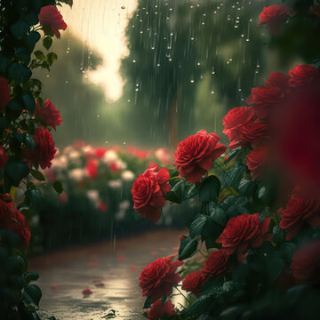 Beautiful Pictures Of Flowers In Rain