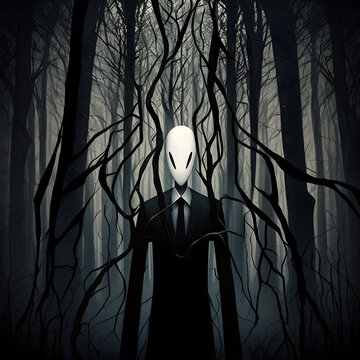 Scary Slender Man Wallpaper