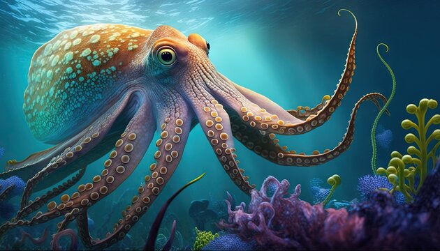 Octopus Swimming Images – Browse 26,590 Stock Photos, Vectors, and ...