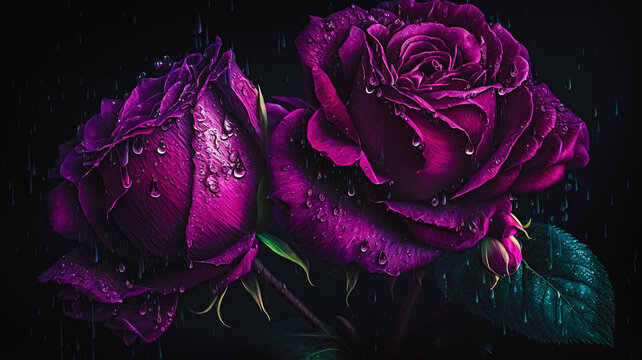 Roses With Dew Drops Images – Browse 67,534 Stock Photos, Vectors, and ...