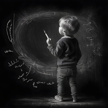 Kid Writing On Chalkboard Images – Browse 23,476 Stock Photos, Vectors ...