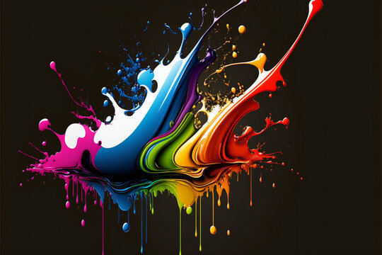 Paint Color Splash Wallpaper