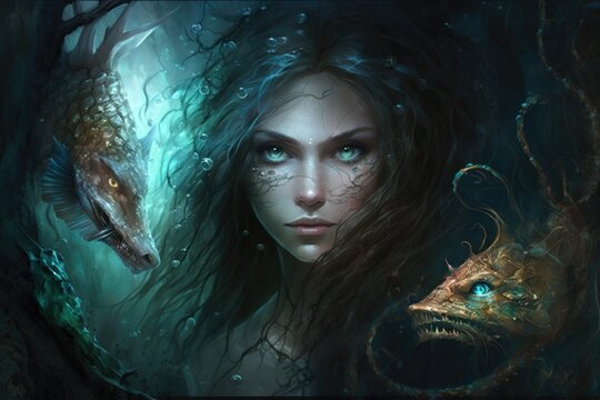 Half Human Half Fish Creature