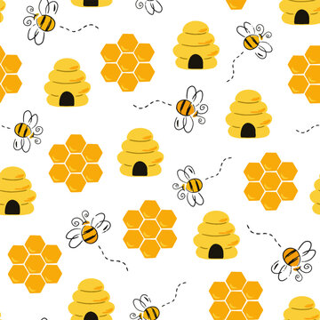 Honey Bee Hive Vector
