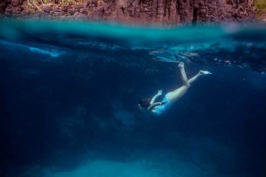 Underwater Cliff Diving