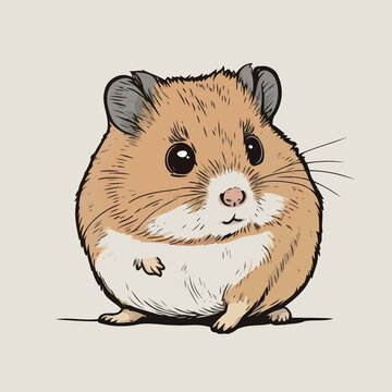 Easy Hamster Drawing