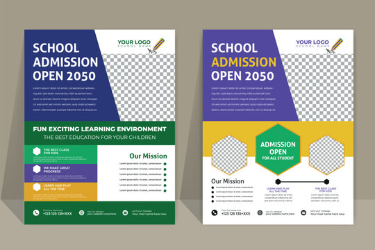 Indian School Leaflet Design