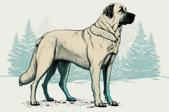 Afbeeldingen over "Kangal Dog" – Blader in stockfoto's, vectoren en ...