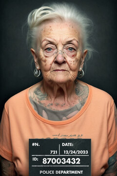 Old Woman Mug Shot