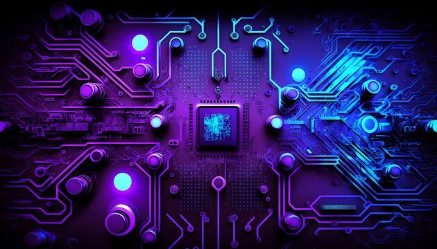 Purple Technology Background Purple Technology Background