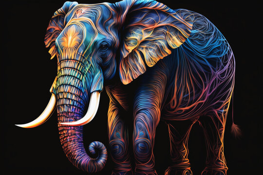 Elephant Psychedelic Images – Browse 1,199 Stock Photos, Vectors, and ...