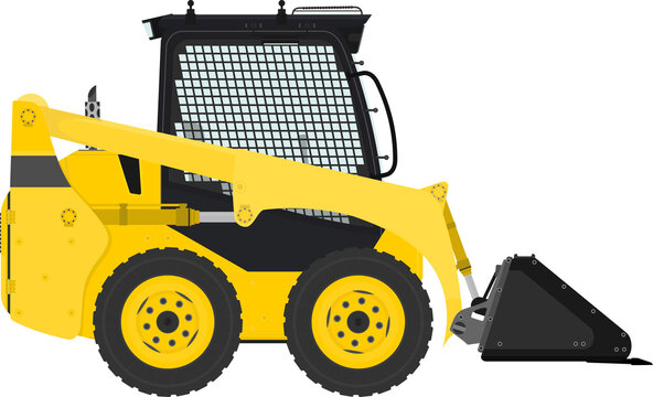 Yellow Bobcat Machine