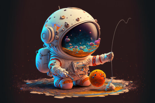 Chibi Planets Background