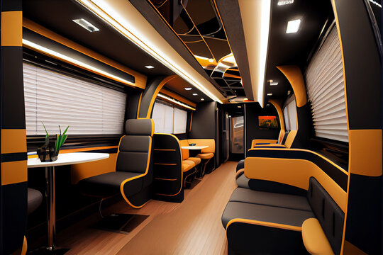 Luxury Tour Bus Interior