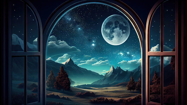Moon Window Images – Browse 154,309 Stock Photos, Vectors, and Video ...