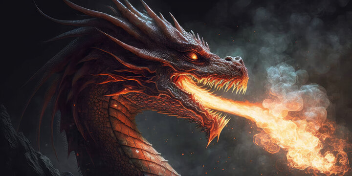 Red Dragon Breathing Fire Images – Browse 2,575 Stock Photos, Vectors ...
