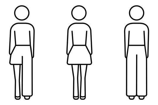 Unisex Person Outline Images – Browse 3,806 Stock Photos, Vectors, and ...