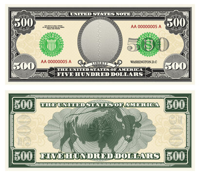 500 Dollar Bill Front And Back