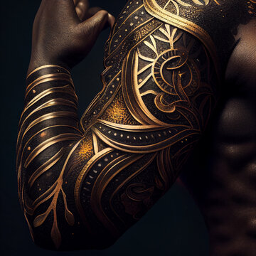 Gold Colored Tattoos