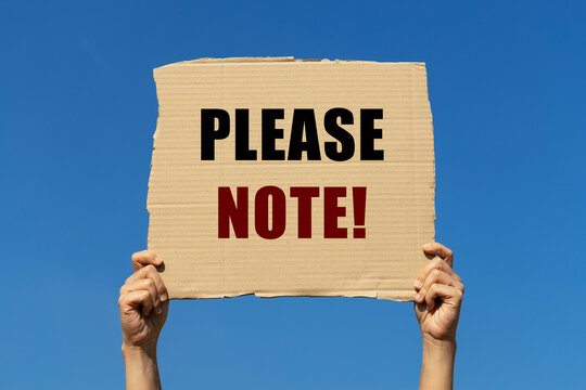 "Please Note" Images – Browse 388 Stock Photos, Vectors, and Video ...