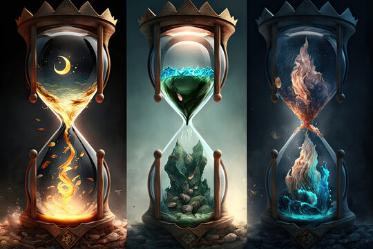 Broken Hourglass Art