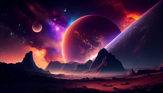 Alien Planet Surface Wallpaper