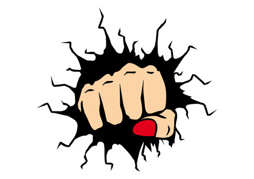 Break Through Wall Cartoon Images – Browse 1,829 Stock Photos, Vectors ...