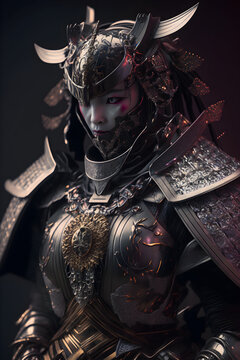 Anime Girl Samurai Armor