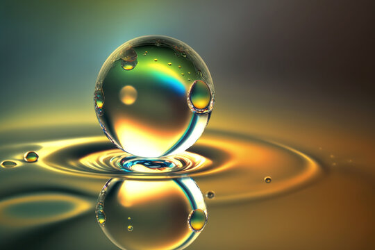 Colorful Water Drops Wallpaper Hd