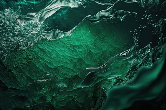 Dark Green Water
